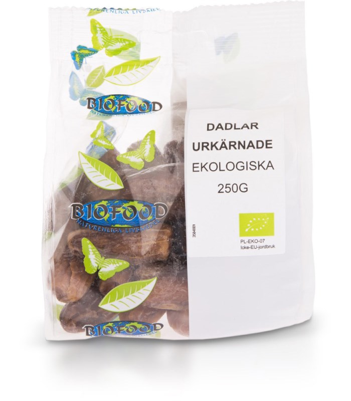 Handla ekologiska urkärnade dadlar hos | Svensk Hälsokost