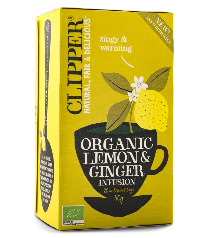 Köp Clipper Tea Lemon & Ginger hos | Svensk Hälsokost
