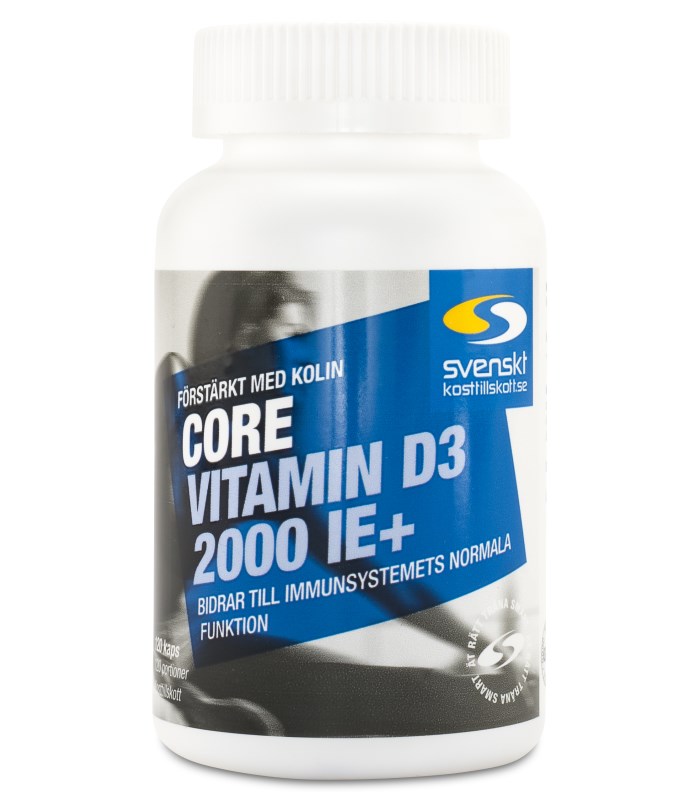 Köp Core Vitamin D3 2000 IE+ hos | Svensk Hälsokost