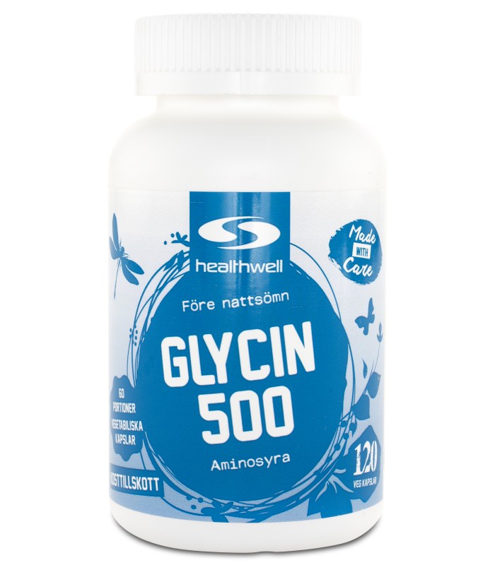Glycin 500 | Aminosyra innan nattsömn | Svensk Hälsokost