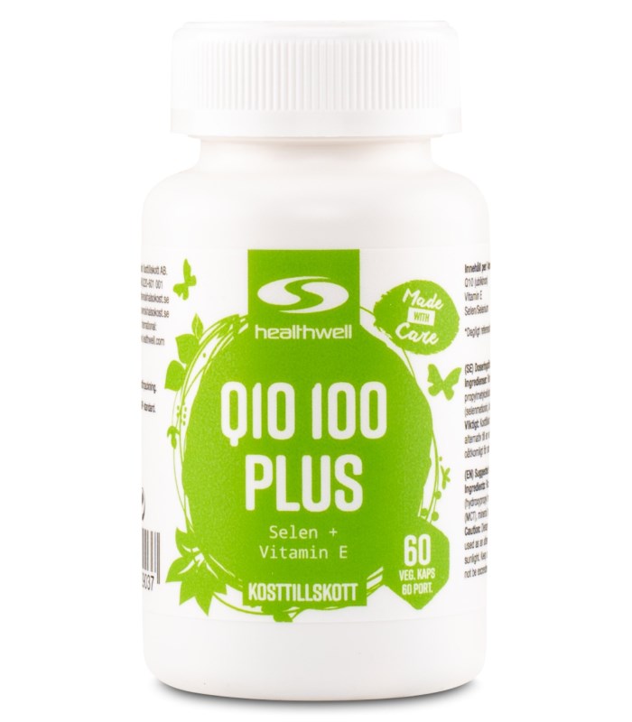 Healthwell Q10 + Selen + Vitamin E | Svensk Hälsokost