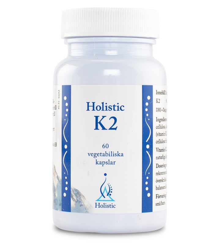 Handla Holistic K2 Menakinon-7 hos Svensk Hälsokost. Fri frakt!