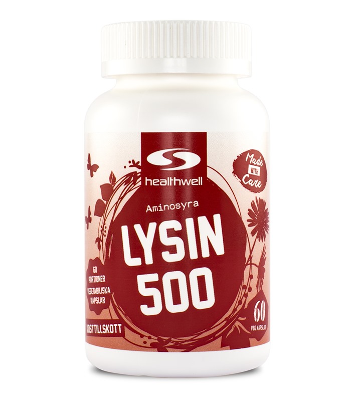Lysin 500 | Aminosyran L-lysin | Svensk Hälsokost