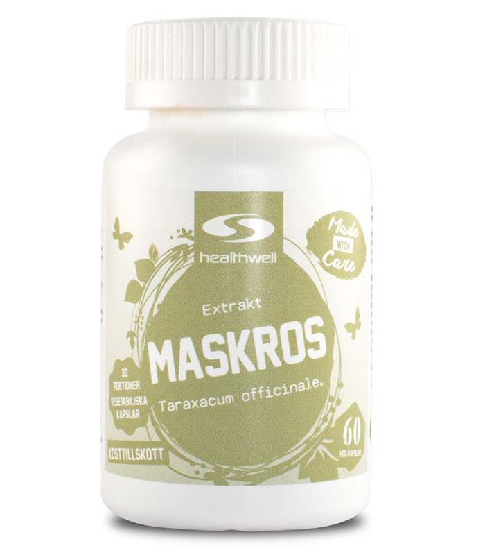 Healthwell Maskrosrot Exrtrakt | 100% naturligt | Svensk Hälsokost