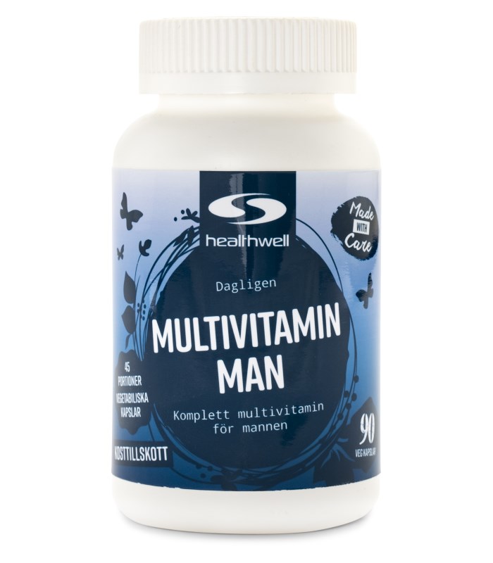 Multivitamin Man | 90 kaps | Svensk Hälsokost