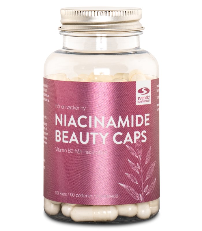 Niacinamide Beauty Caps | För vacker hy | Svensk Hälsokost