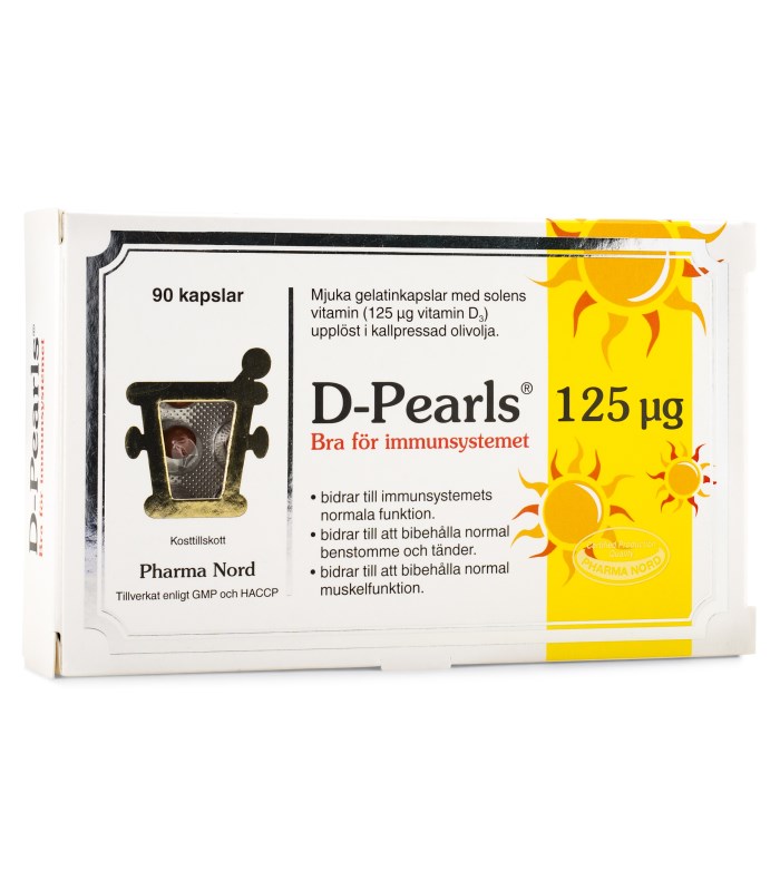 Pharma Nord D-Pearls | 5000 IE | Svensk Hälsokost