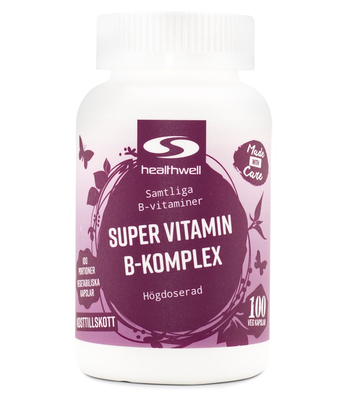 Vitamin B-Komplex 100 | Nervsystemet | Svensk Hälsokost